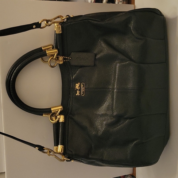Coach | Bags | Coach Black Leather Handbag F2227 | Poshmark